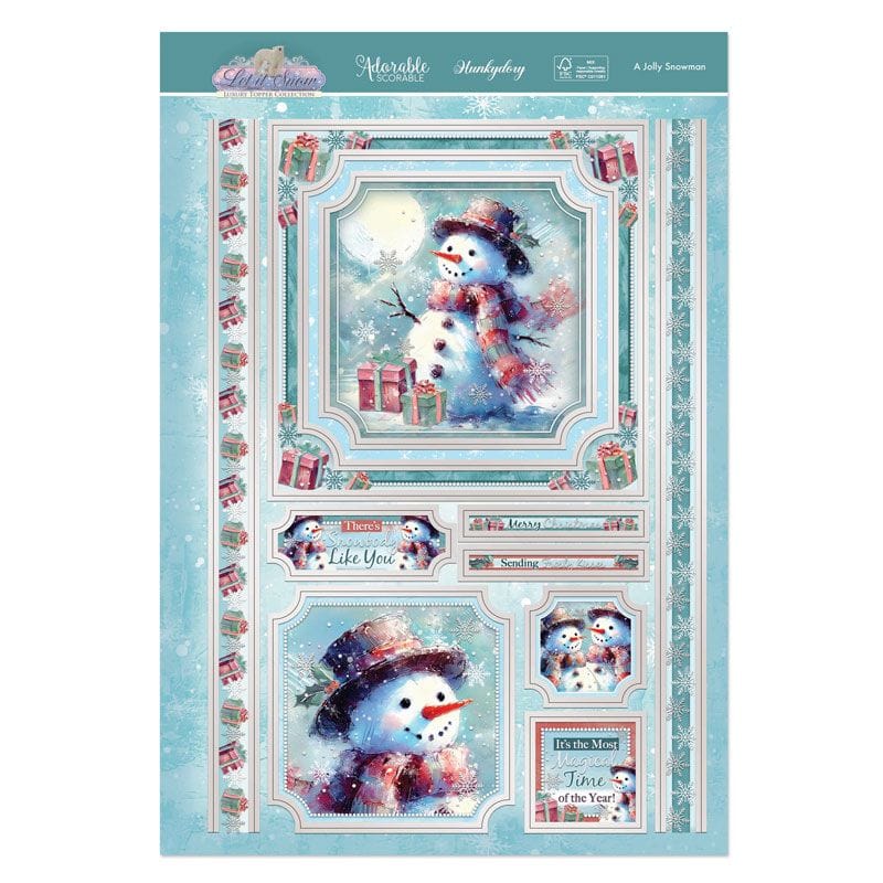 A Jolly Snowman Luxury Topper Set | Hunkydory Crafts