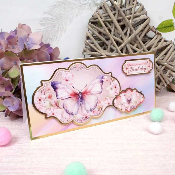 Fluttering Hearts - Card Topper Sheet | Hunkydory Crafts