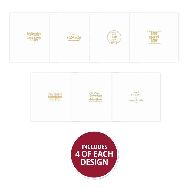 Trim Me! Foiled Insert Pad - Time to Celebrate - Gold | Hunkydory Crafts