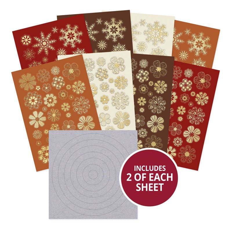 Elegant Snowflakes Build-a-Wreath | Hunkydory Crafts