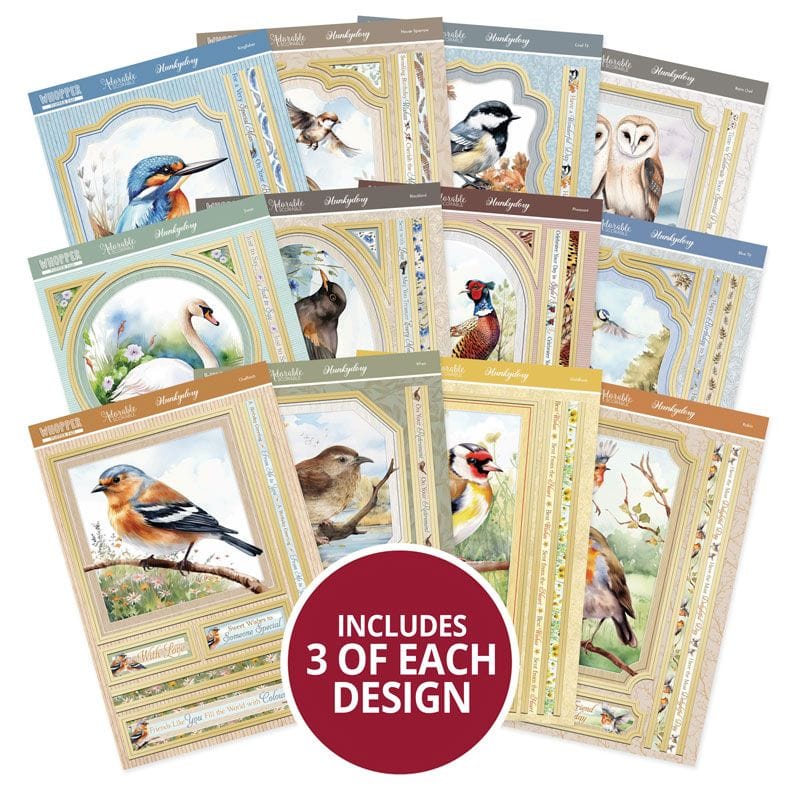 Whopper Topper Pad - Britain's Favourite Birds | Hunkydory Crafts