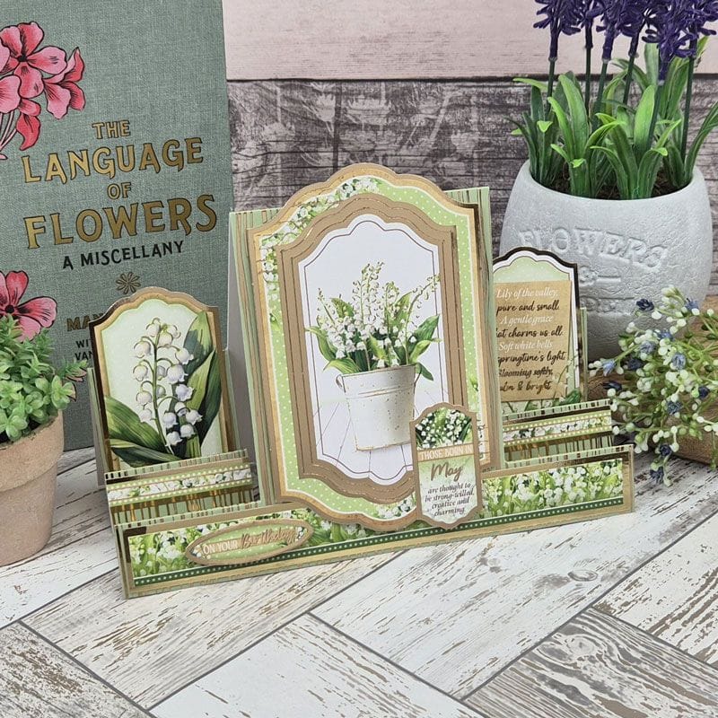 May - Lily of the Valley Luxury Topper Sheet | Hunkydory Crafts