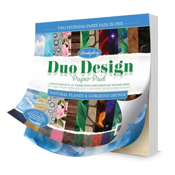Duo Design Paper Pads - Natural Planet & Gorgeous Grunge | Hunkydory Crafts