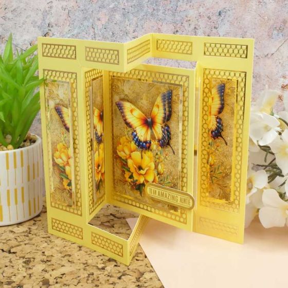 Foiled Pattern Kinetic Cards | Hunkydory Crafts