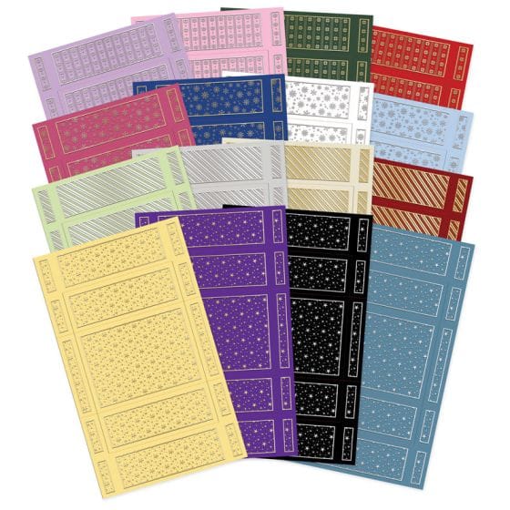 Christmas Foiled Pattern Kinetic Cards | Hunkydory Crafts