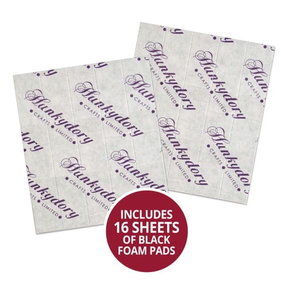 Midnight Black Foam Pads Megabuy x 16 Sheets Large Sizes (8 x FOAM136 ...