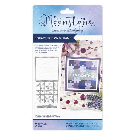 Moonstone Dies - Square Jigsaw & Frame | Hunkydory Crafts