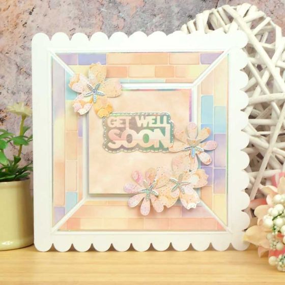 Scalloped-Edge Card Blanks & Envelopes - 6" x 6" | Hunkydory Crafts