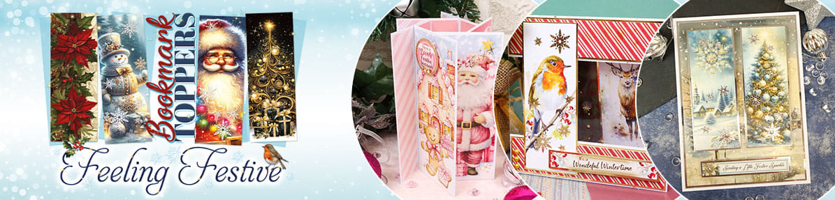 Bookmark Toppers - Papercraft - Christmas 2025 | Hunkydory Crafts
