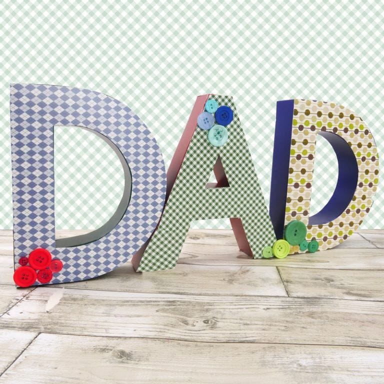 How to Make DAD Letters project, Perfect for Father's Day | Hunkydory ...