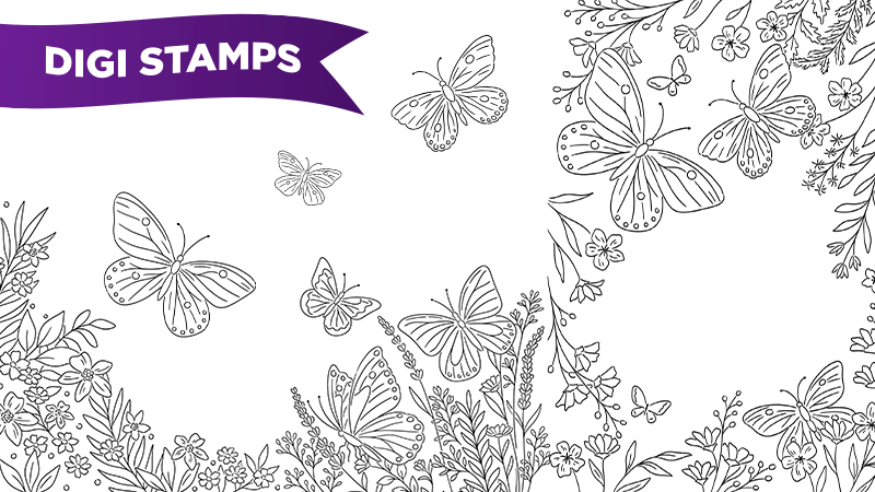 Butterfly Meadow FREE Digi Downloads! | Hunkydory Crafts