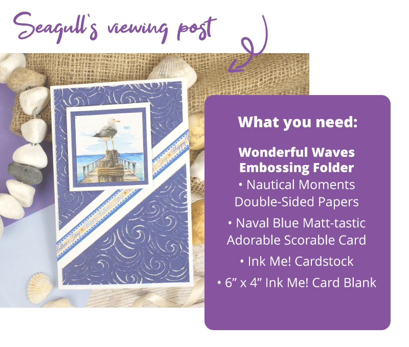 How to: Wonderful Waves Embossing Folder | Hunkydory Crafts