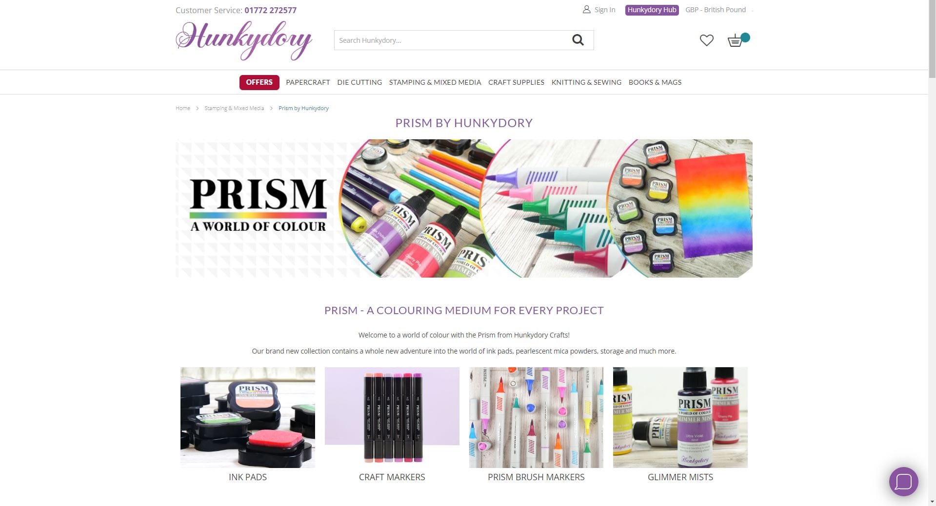 National Crafting Month - Prism | Hunkydory Crafts